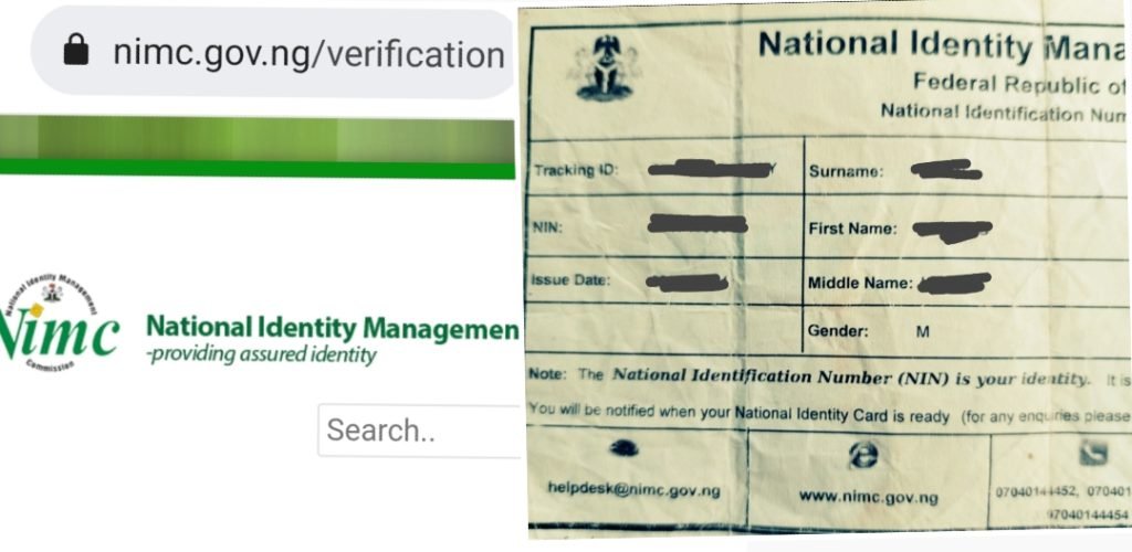 Tips to verify your NIN Number, Using Online Verification Portal